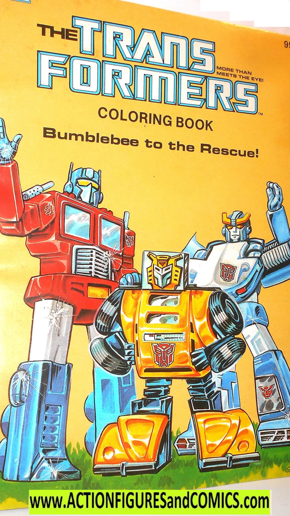Transformers COLORING BOOK 1984 marvel book 3 – ActionFiguresandComics