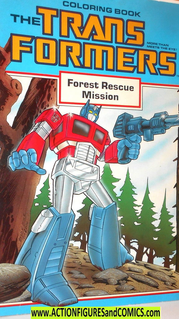 Transformers COLORING BOOK 1984 marvel book 5 – ActionFiguresandComics