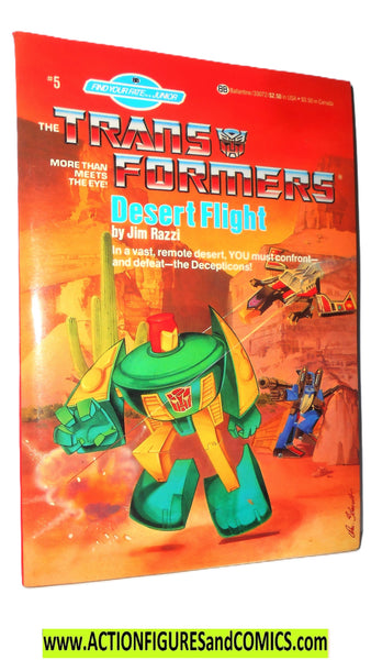 Transformers DESERT FIGHT 1985 book CHOOSE your fate! vintage ...