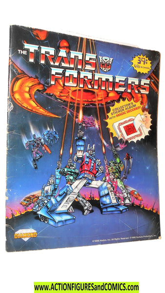 Transformers MOVIE STICKER ALBUM 1986 Nearly Complete ...