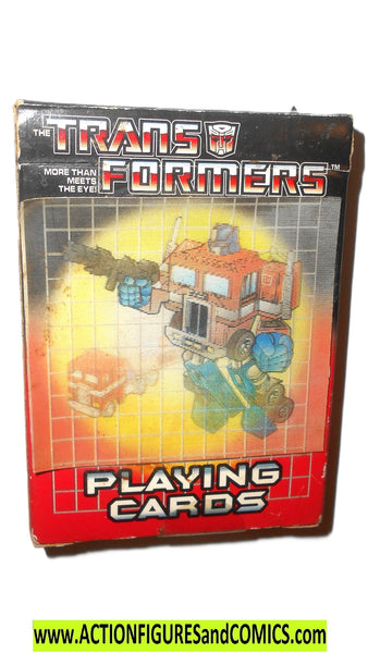 Transformers TRADING PLAYING CARDS G1 set mib moc – ActionFiguresandComics