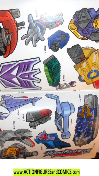 Transformers Armada STICKER BOOK 2003 New unused – ActionFiguresandComics