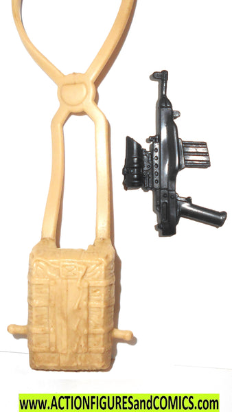 Gi joe CRAZYLEGS 1987 parachute gun set weapon part ...