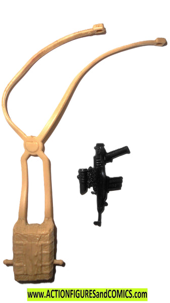 Gi joe CRAZYLEGS 1987 parachute gun set weapon part ...