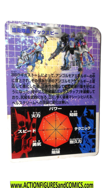 Transformers MAX-B Trading Card Beast Wars 2 Neo – ActionFiguresandComics