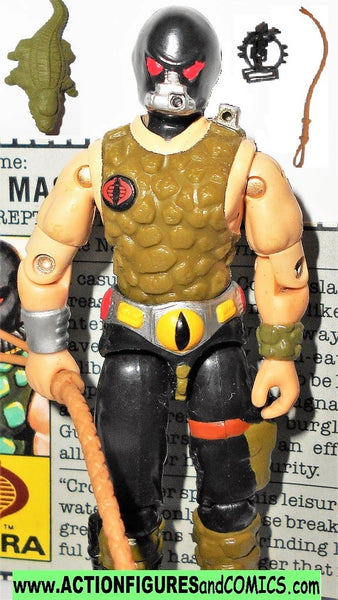 gi joe CROC MASTER 1987 w alligator crocodile vintage hasbro v1 ...