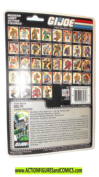 gi joe SCI-FI 1986 v1 100% complete w Full Card gijoe ...