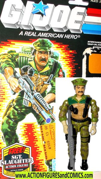 Gi joe LEATHERNECK 1986 vintage 100% complete full card ...