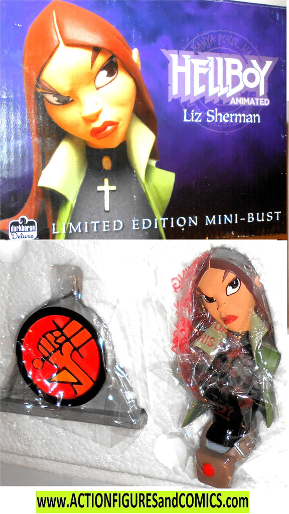 Hellboy LIZ SHERMAN 2007 animated mini-bust moc mib ...