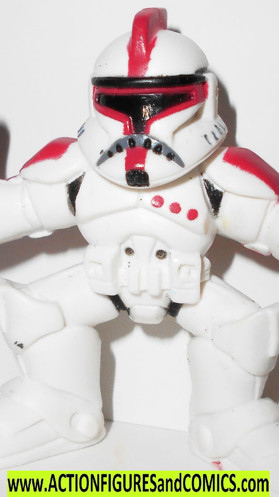 star wars galactic heroes CLONE TROOPER Captain Red maroon ...
