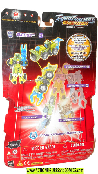 Transformers Energon SLEDGE 2004 combaticons moc – ActionFiguresandComics