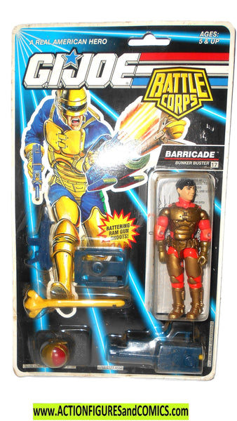 Gi joe BARRICADE 1992 v2 vintage 1993 red variant moc ...