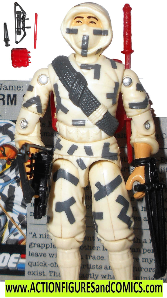 gi joe STORM SHADOW 1988 v2 Complete w File Card – ActionFiguresandComics