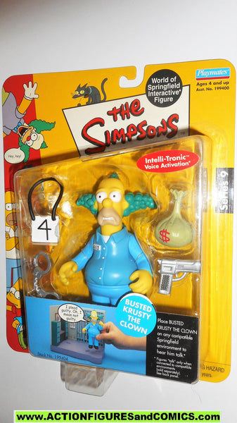 simpsons KRUSTY the clown BUSTED prison jail uniform playmates moc ...