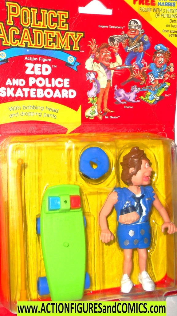 Police academy action figures ZED 1988 1989 cop kenner moc ...