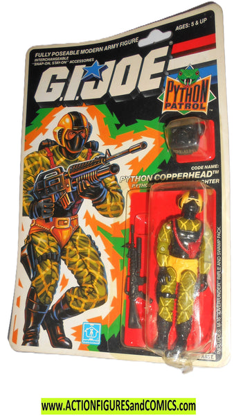 Gi joe COPPERHEAD 1989 Python Patrol cobra complete moc ...