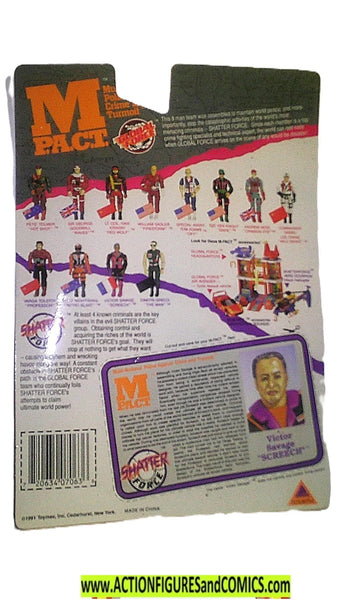 M Pact 1991 SCREECH Victor Savage toy max gi joe style vintage ...