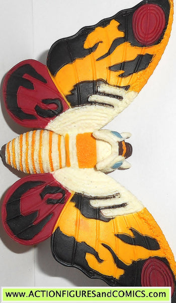 GODZILLA bandai MOTHRA 2 inch MOTH 2002 pack of destruction action fig ...