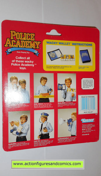 Police academy action figures WACKY WALLET BADGE 1988 movie moc ...