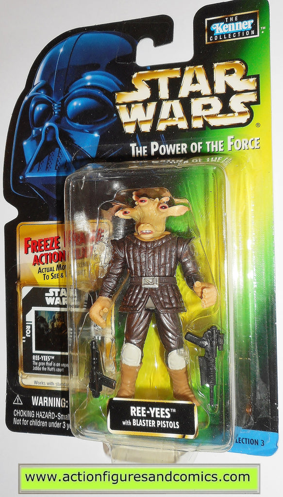 star wars action figures REE YEES freeze frame power of the force toys ...