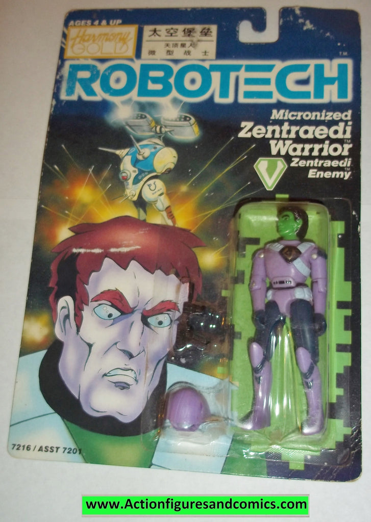 Robotech ZENTRAEDI WARRIOR micronized harmony gold 1985 moc mip mib ma ...