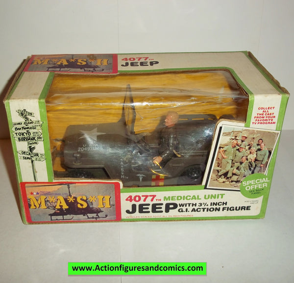 M*A*S*H mash tv series action figures 4077th JEEP MEDICAL UNIT 1982 mo ...