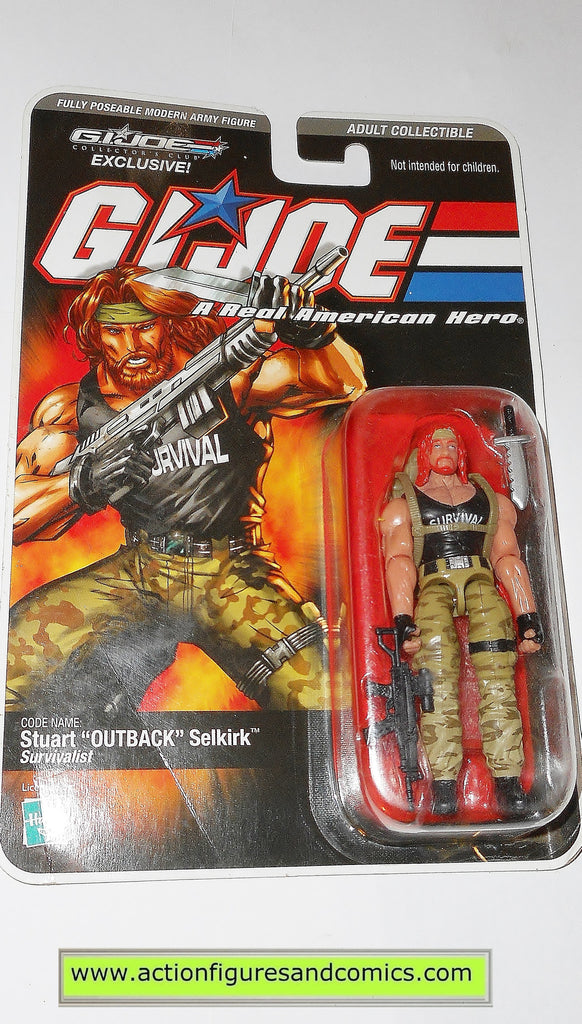 gi joe OUTBACK 2008 DTC club exclusive action figures hasbro direct mo ...