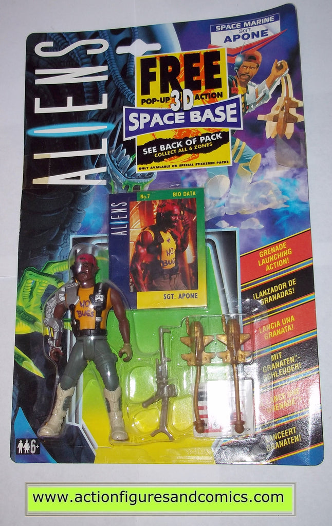 aliens vs predator kenner APONE SGT UK exclusive 1992 moc mip mib acti ...