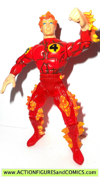 marvel super heroes toy biz HUMAN TORCH fire ice fantastic four 4 acti – ActionFiguresandComics