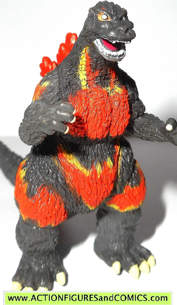 GODZILLA bandai GODZILLA BURNING atomic fire 2 inch 2.5" 2002 ...