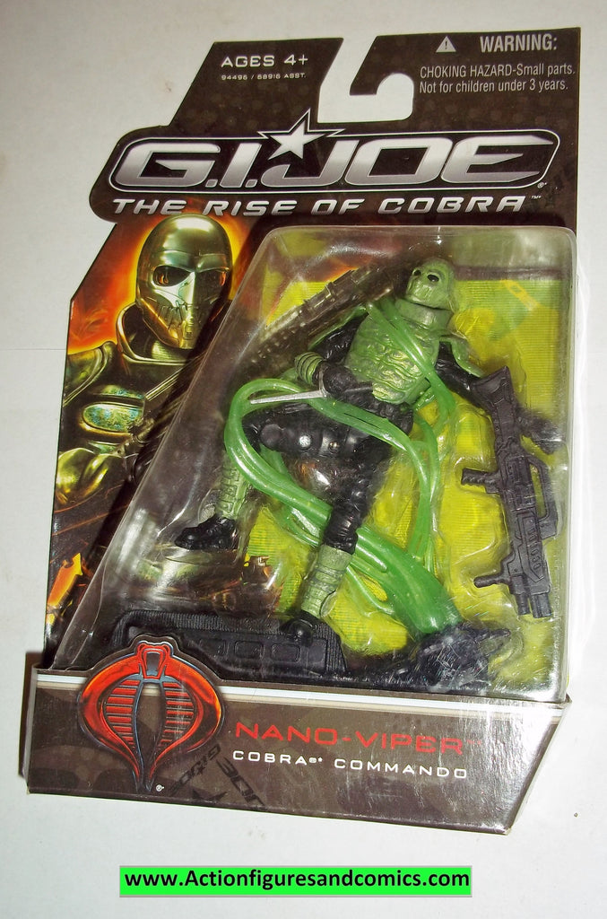 gi joe NANO VIPER COBRA 2009 rise of Cobra movie series moc mip mib ac ...