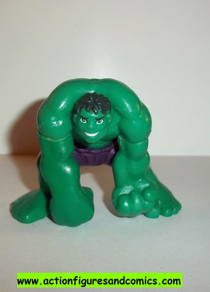 Marvel Super Hero Squad HULK complete dark green purple shorts arms do ...