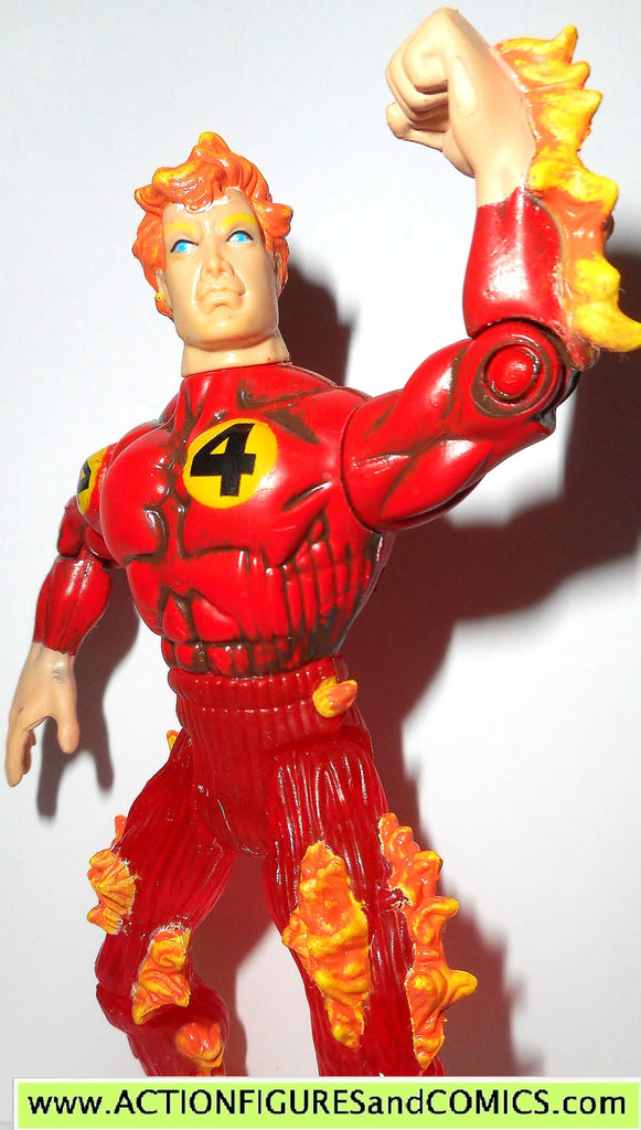marvel super heroes toy biz HUMAN TORCH fire ice fantastic four 4 acti – ActionFiguresandComics