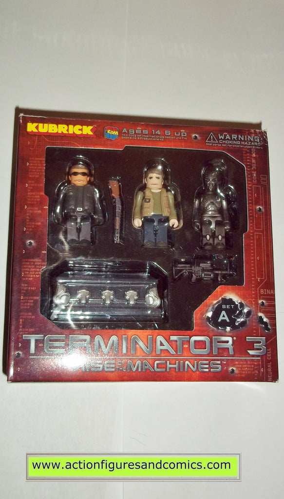 Terminator kubrick T-850 T-X JOHN CONNER COFFIN minimates medicom acti ...