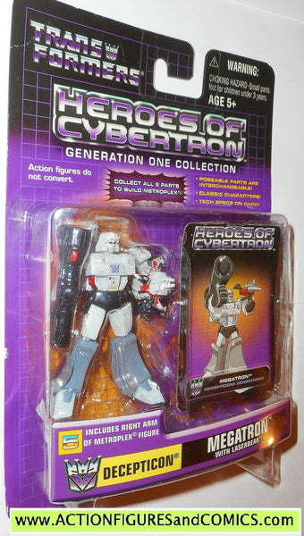 Transformers pvc MEGATRON & LASERBEAK heroes of cybertron hoc action f ...