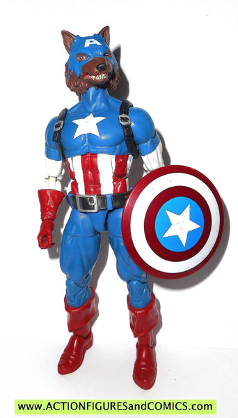 marvel legends CAPTAIN AMERICA CAP WOLF werewolf wolfman onslaught ser ...