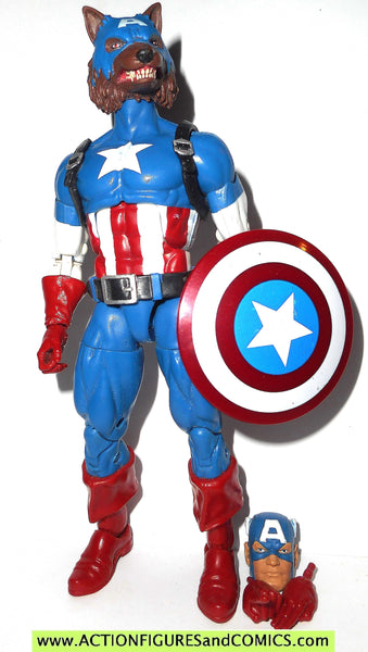 marvel legends CAPTAIN AMERICA CAP WOLF werewolf wolfman onslaught ser ...