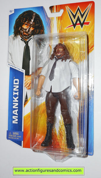 Wrestling WWE MANKIND superstar 3 basic 2014 mattel toy action figures ...