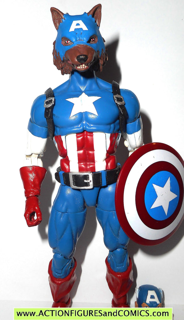 marvel legends CAPTAIN AMERICA CAP WOLF werewolf wolfman onslaught ser ...
