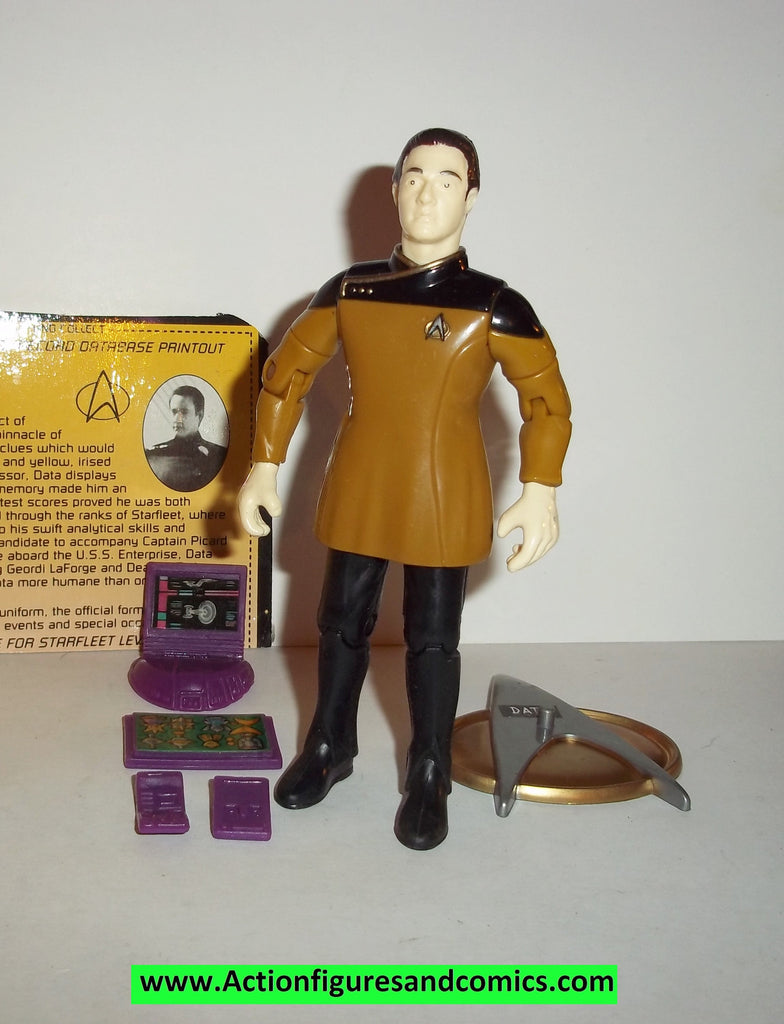 Star Trek DATA in DRESS UNIFORM 1994 playmates complete action figures ...