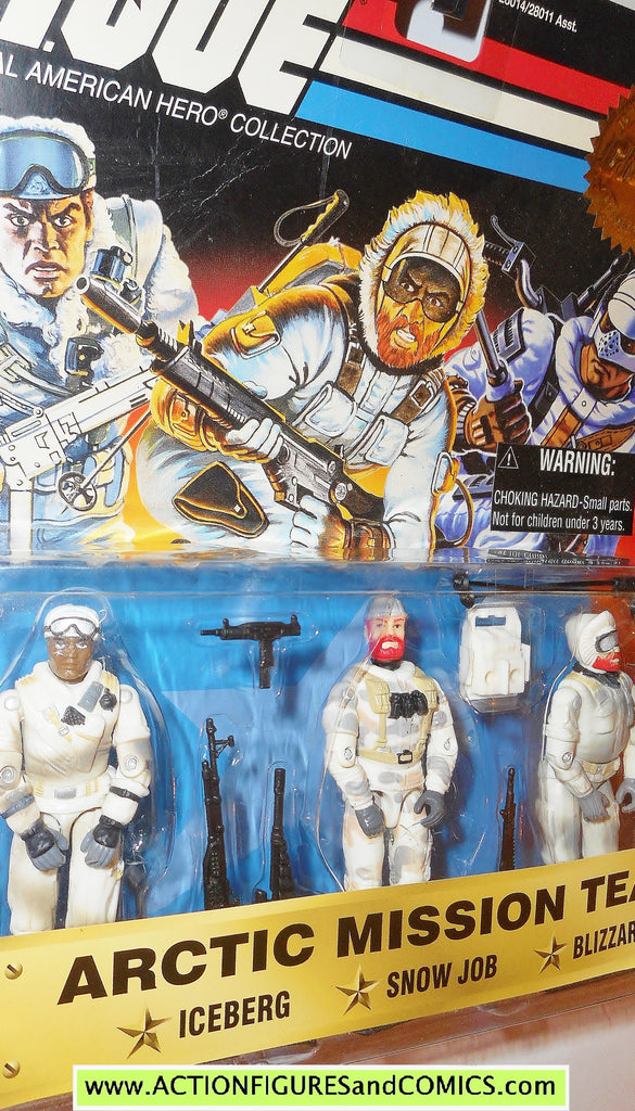 GI Joe ARCTIC MISSION TEAM iceberg snow job blizzard moc 1997 15th ann ...