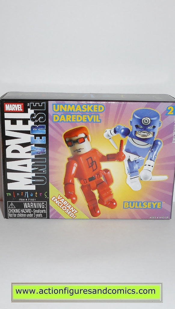 minimates DAREDEVIL unmasked BULLSEYE marvel universe action figures m ...