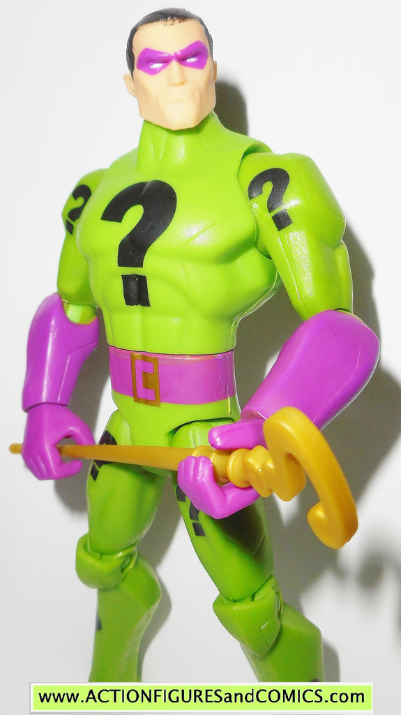DC universe total heroes RIDDLER 2013 6 inch animated action figures ...