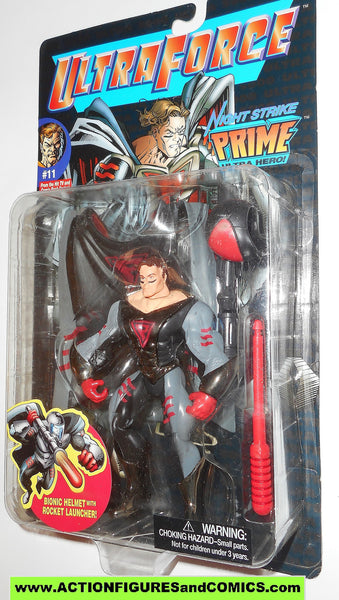 Ultraforce PRIME night strike 1995 chase black chrome card #11 galoob ...