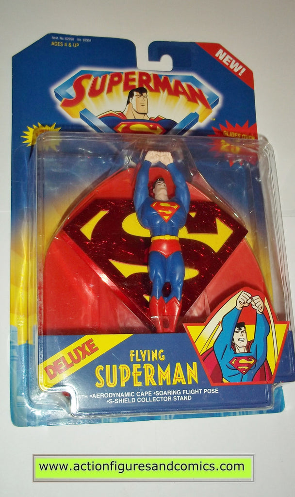 Superman the animated series FLYING DELUXE kenner toys action figures ...