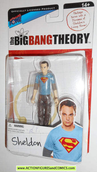 Big Bang Theory SHELDON COOPER Superman variant bif bang bow toys acti ...