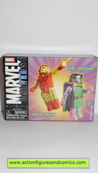 minimates DR DOOM IRON MAN marvel universe action figures moc mip mib ...