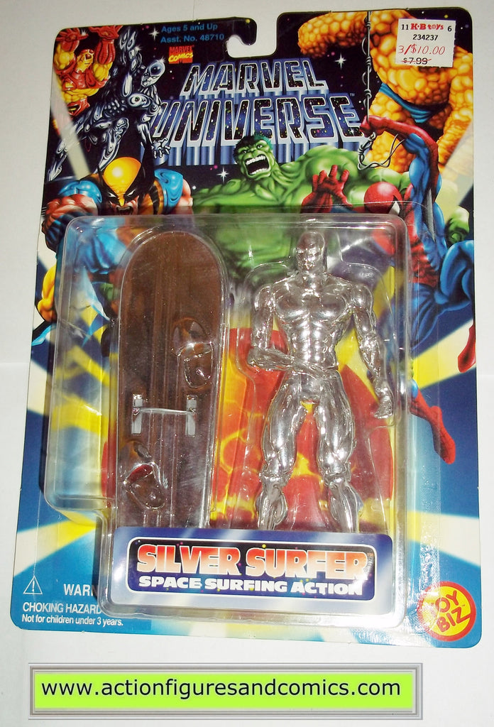 marvel universe toy biz SILVER SURFER 1996 action figures moc mip mib ...