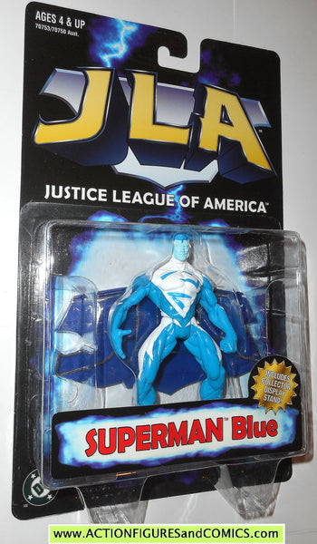 Total Justice JLA SUPERMAN BLUE dc universe league kenner action figur ...
