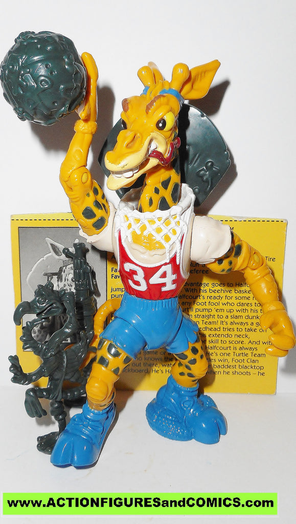 teenage mutant ninja turtles HALFCOURT giraffe 1992 complete tmtn acti – ActionFiguresandComics